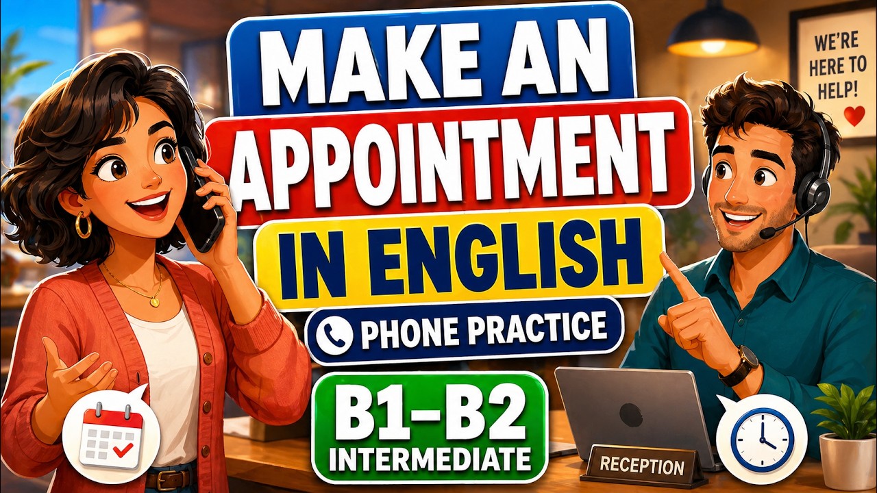 📞 Calling to Make an Appointment – Intermediate English Listening ...