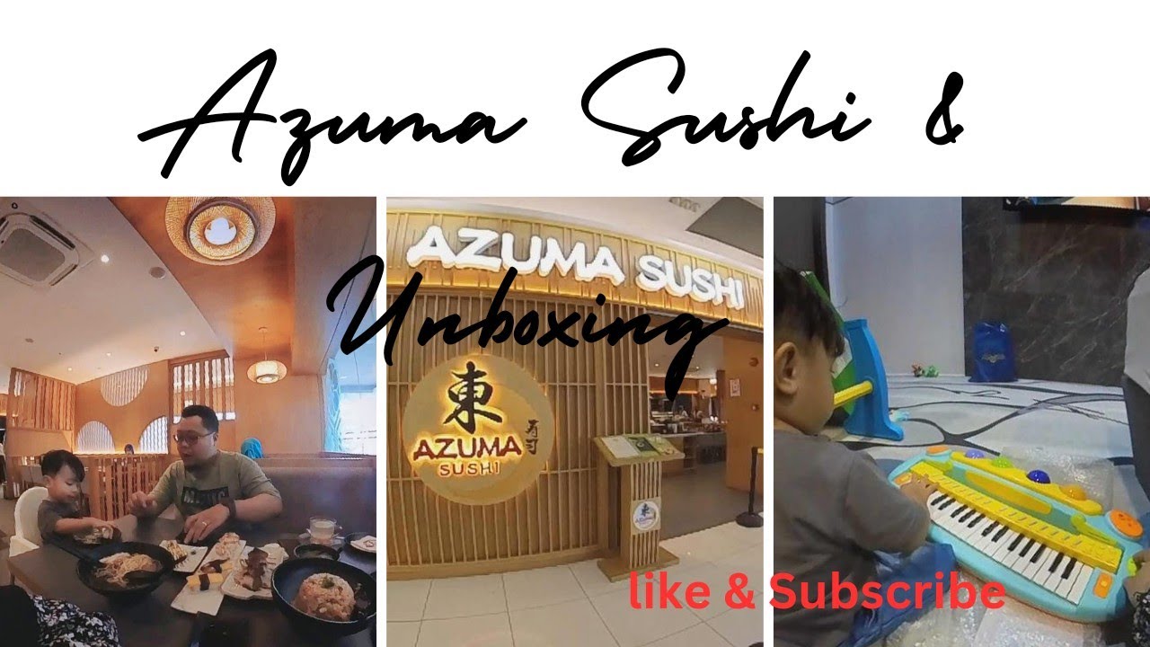 Azuma Sushi in Brunei & Unboxing Toy [@humyraa31 - YouTube