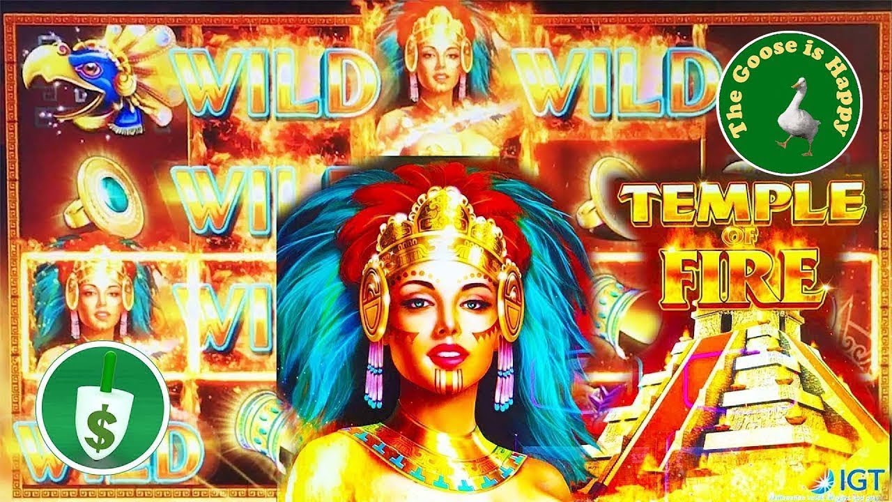 SLOT BATTLE 3. Playing TEMPLE OF FIRE. Double Bonus! - YouTube