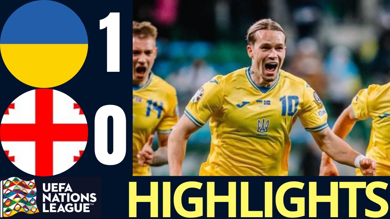 UKRAINE VS GEORGIA 1-0 All Goals and Assists Extended Highlights | UEFA ...
