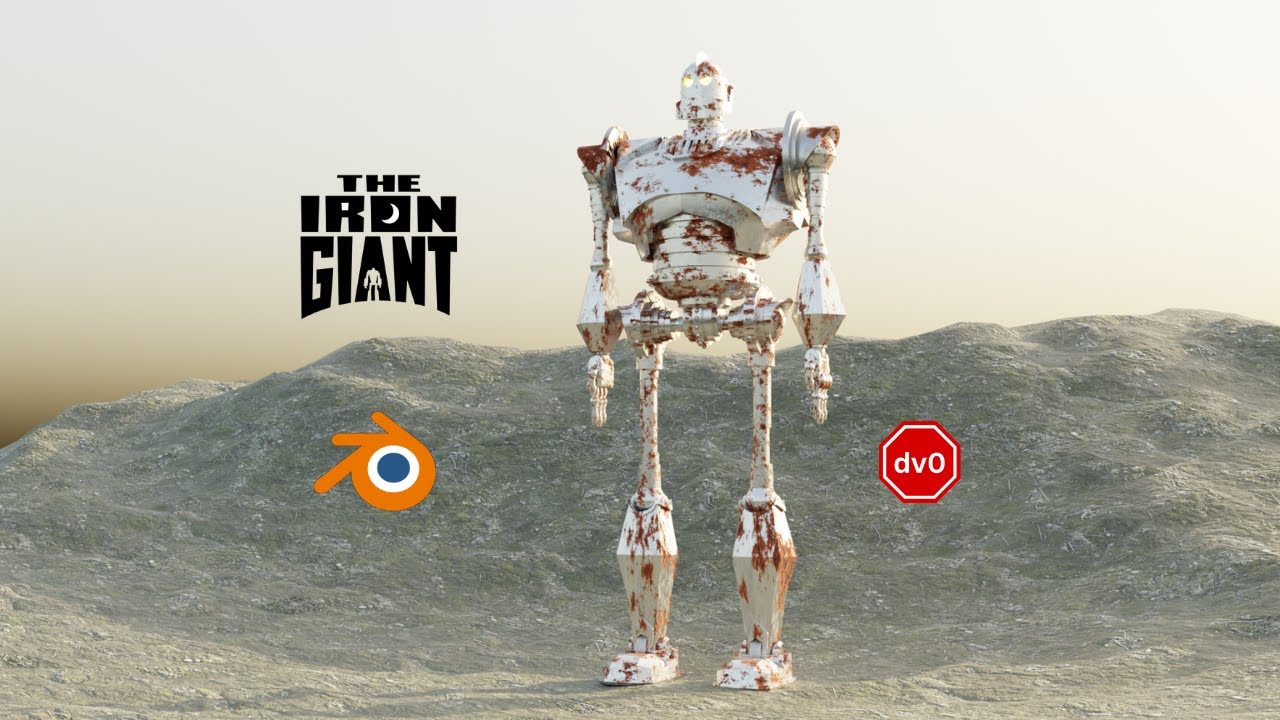 Realistic Weathered Iron Giant | Blender Showcase - YouTube