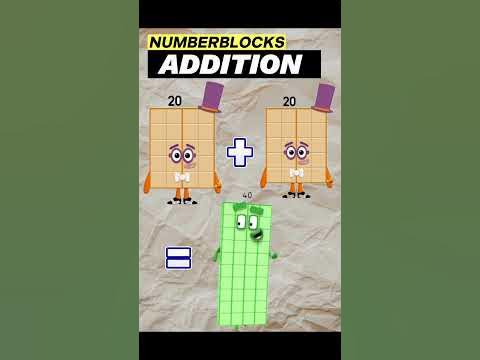 NUMBERBLOCKS ADDTION OF 2 NUMBERS | LEARN TO COUNT #shorts # ...