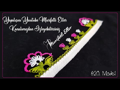 Çok Güzel Bir İğne Oyası Modelinin Anlatımlı Yapılışı | 620. Model