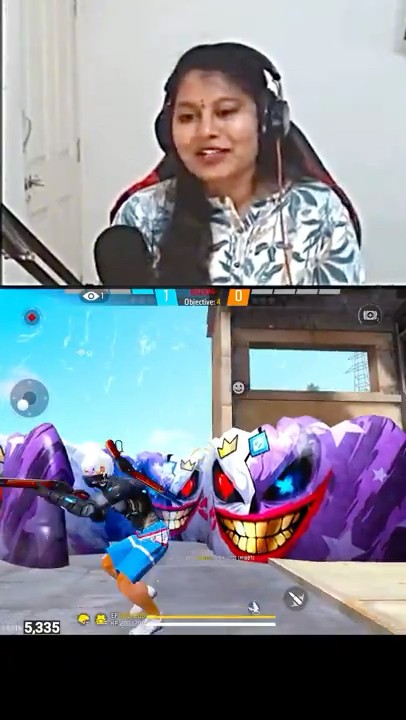 GIRL STREAMER REACTIONS ON MY GAME PLAY 🔥😍 #freefirelive # ...