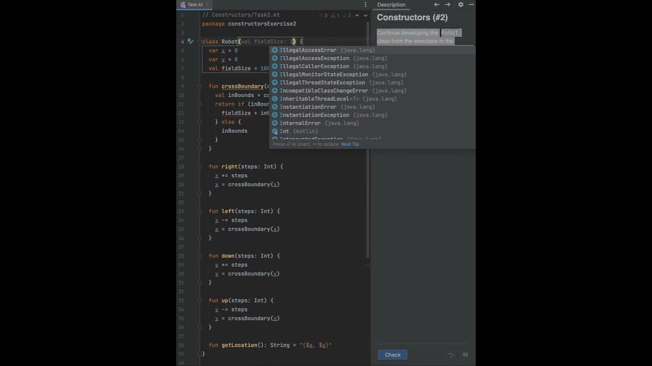 Kotlin - Robot Part 3 Constructors - YouTube