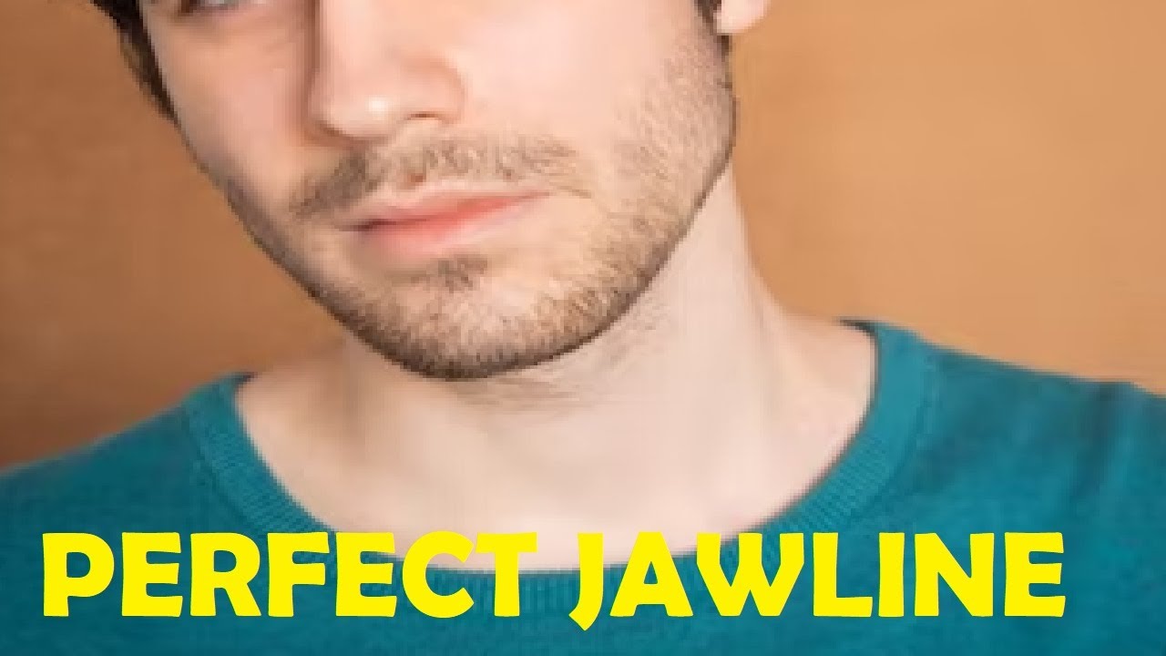 how to get a perfect jawline in a week - YouTube
