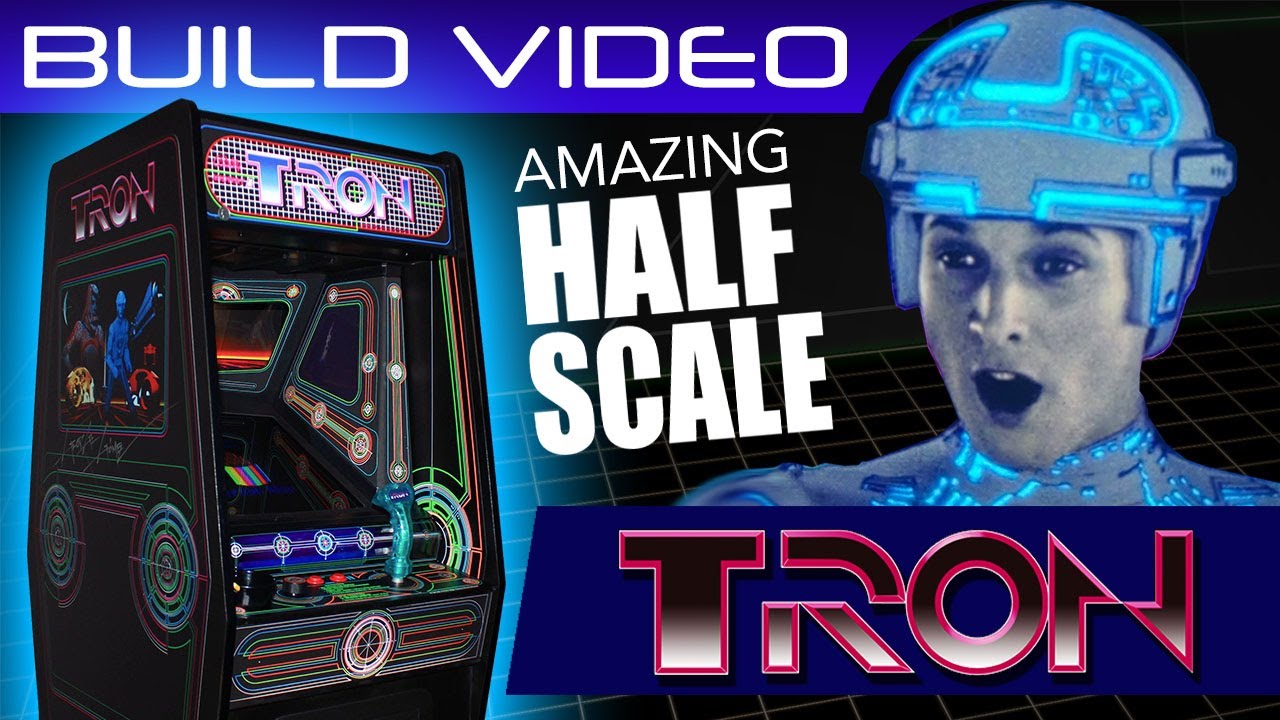TRON arcade game build video at HALF SCALE - YouTube
