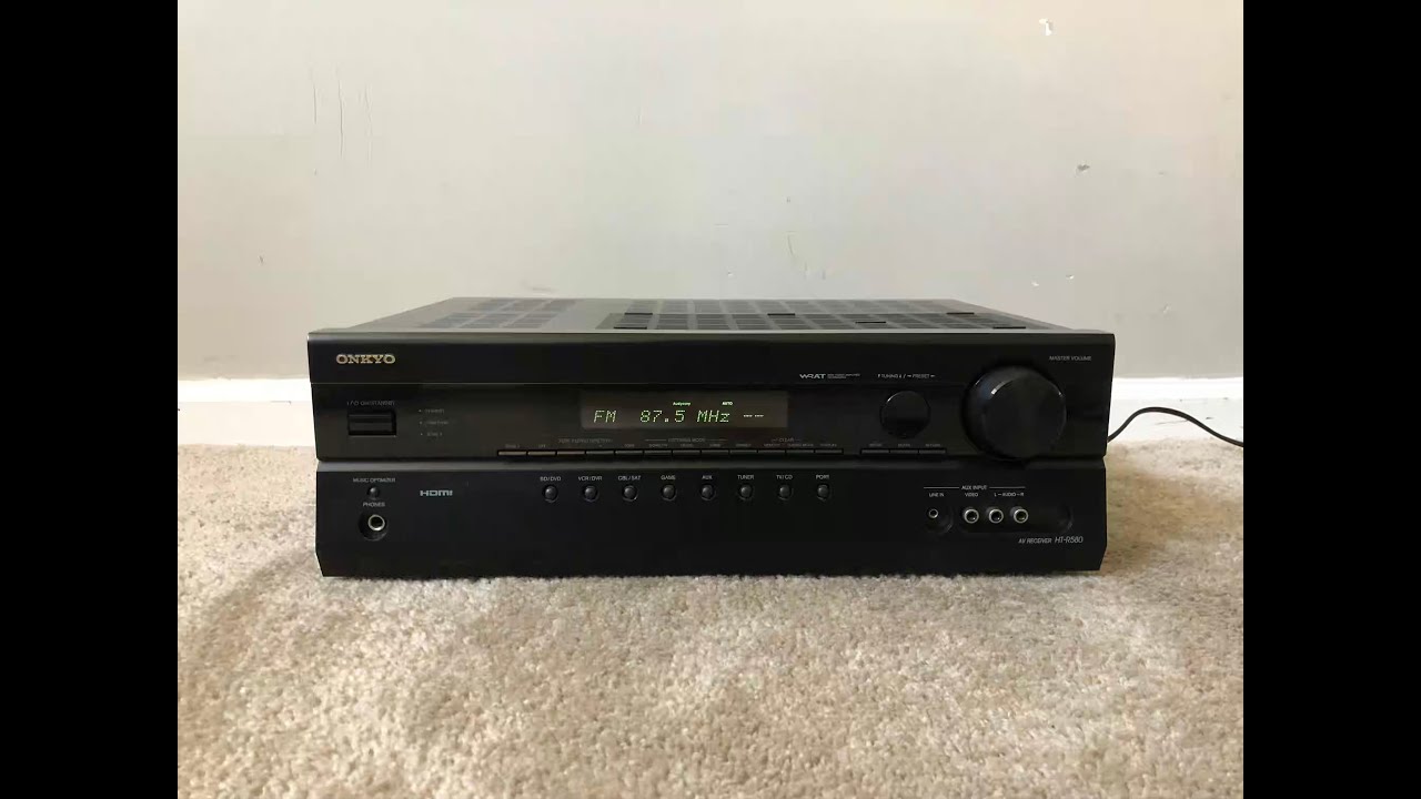 Onkyo HT-R580 7.1 HDMI Home Theater Surround Receiver - YouTube