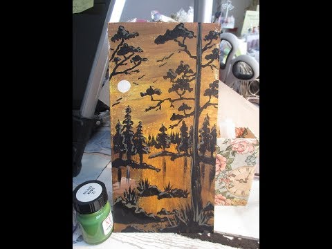 FREE - Easy Night Scene Painting Tutorial - jennings644 - YouTube