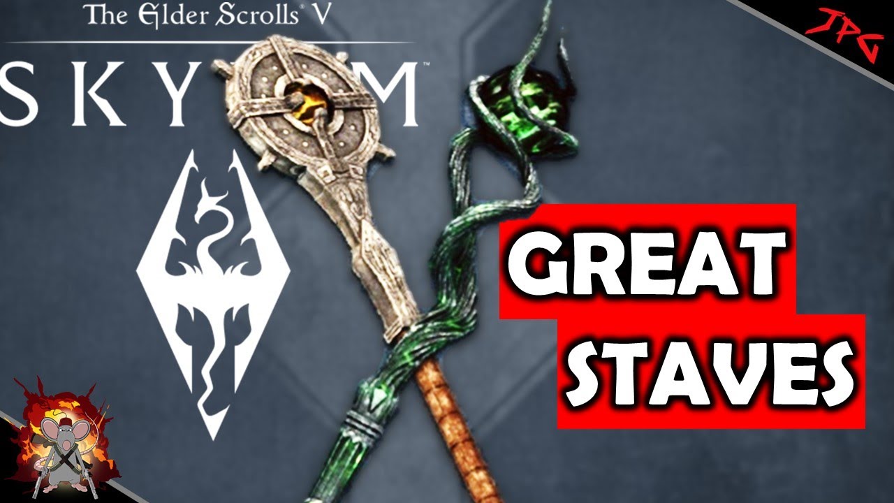 SKYRIM Anniversary ARMS OF CHAOS! My New Favourite Staves! Arm Of The Sun - Arm Of The Moon ...