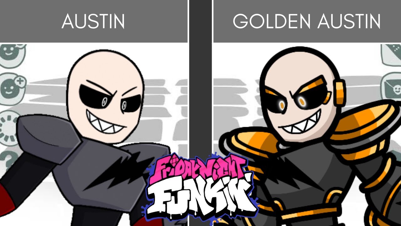 Golden Austin - Friday Night Funkin Mod Fanart - YouTube
