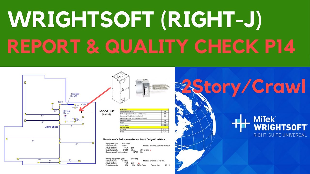 Wrightsoft (Part 14): 2 Story /Crawl - Report and Quality Check. - YouTube