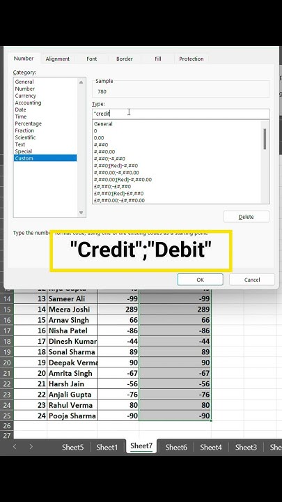 "Excel Tip: Conditional Formatting for Debit and Credit Labels"#viralvideo #excel # ...