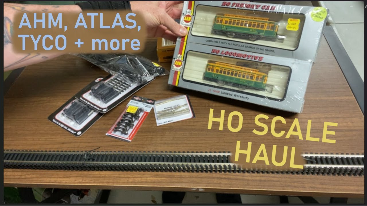 HO Scale HAUL - AHM Trolley, ATLAS, TYCO and more! - YouTube