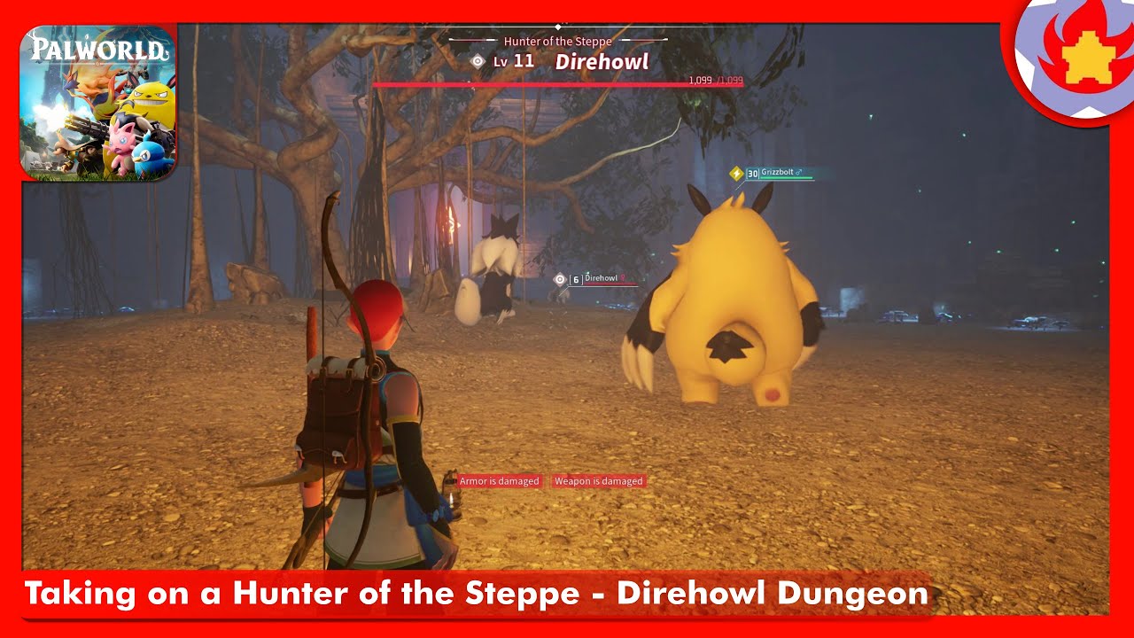 Taking on a Hunter of the Steppe - Direhowl Dungeon | Palworld - YouTube
