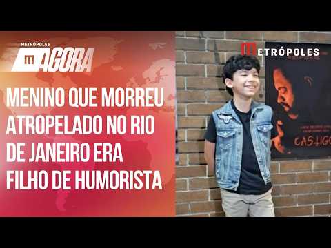 Criança atropelada com a mãe por ônibus no Rio era filho de humorista