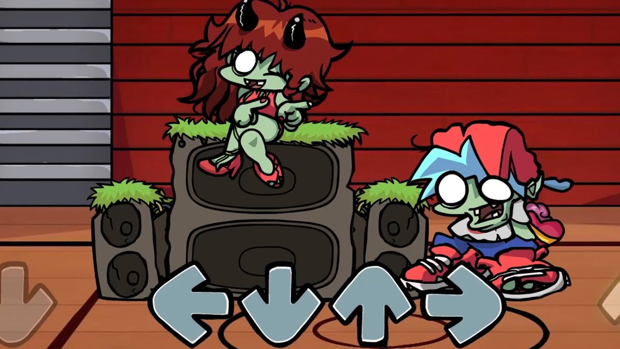 FNF Valentine - Zombie BF & Zombie GF - Zombietine (Zombie Love) - YouTube