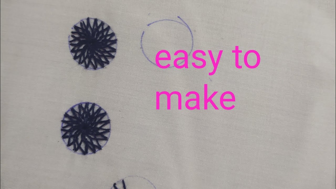 How to make flower with Dori || hand embroidery design - YouTube