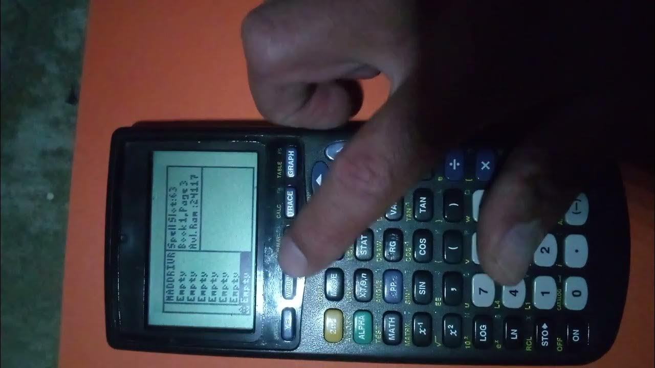Accessing 32gb sd on a ti-83 calculator - YouTube