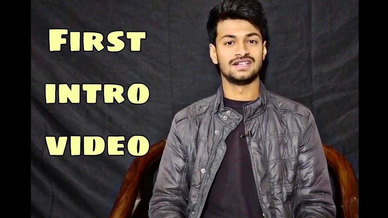 First intro video | like a news reporter It's the beginning | Saadi's ...