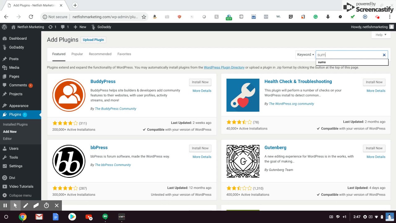 How to Install the Sumo Plugin on a Wordpress Website - YouTube