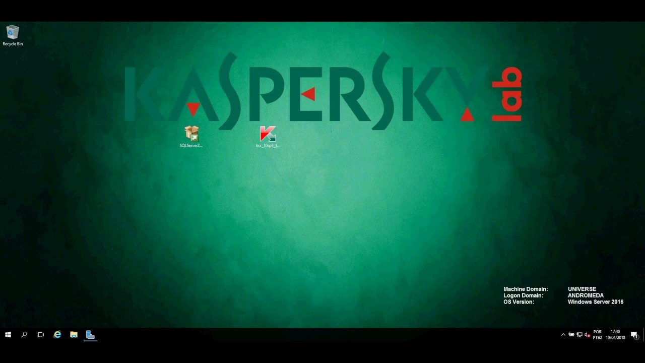 Como instalar o Kaspersky Security Center - YouTube
