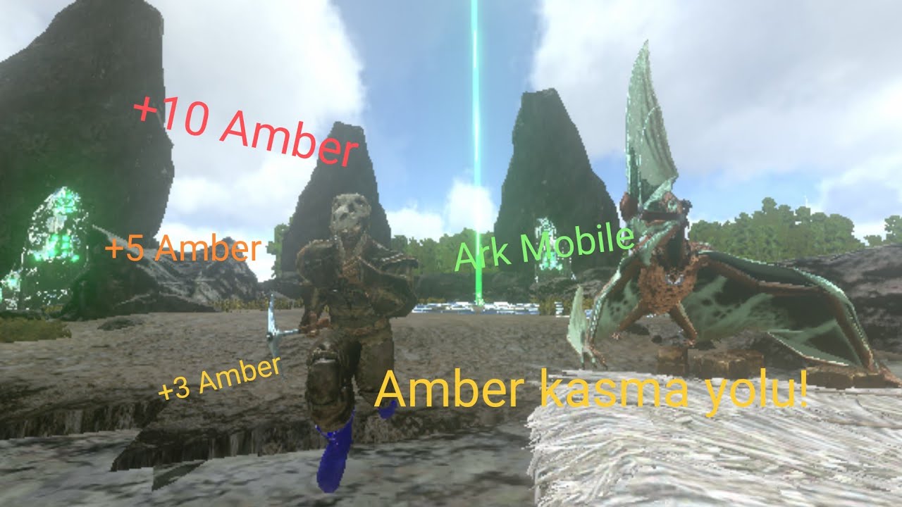 Ark Mobile | Amber Kasmanın 7 Farklı yolu! | MAX Level Rex? - YouTube
