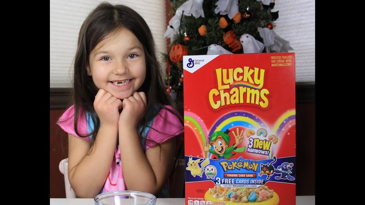 We found Exclusive Pokemon Sun & Moon cards inside of Lucky Charms ...