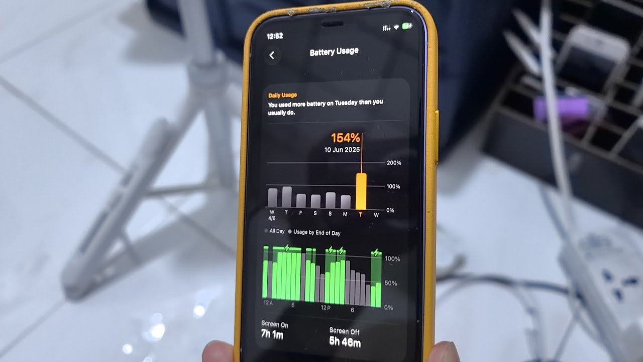 iOS 26 iPhone 12 mini Battery Usage Day 1 - YouTube