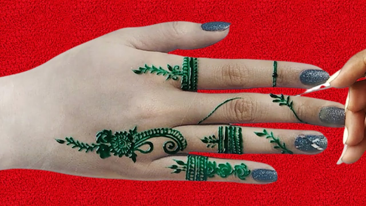 Backhand Mendi Design || Easy Mehndi Design - YouTube