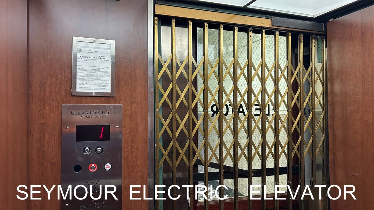 EPIC “Vintage” Gated Seymour Electric Traction Elevator | 5159 N Clark St | Chicago, IL - YouTube
