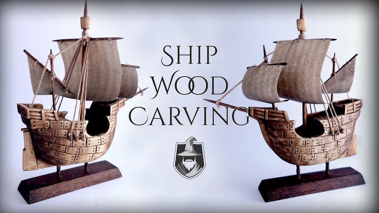 Intaglio Legno Nave ⚓ Ship Wood Carving - YouTube