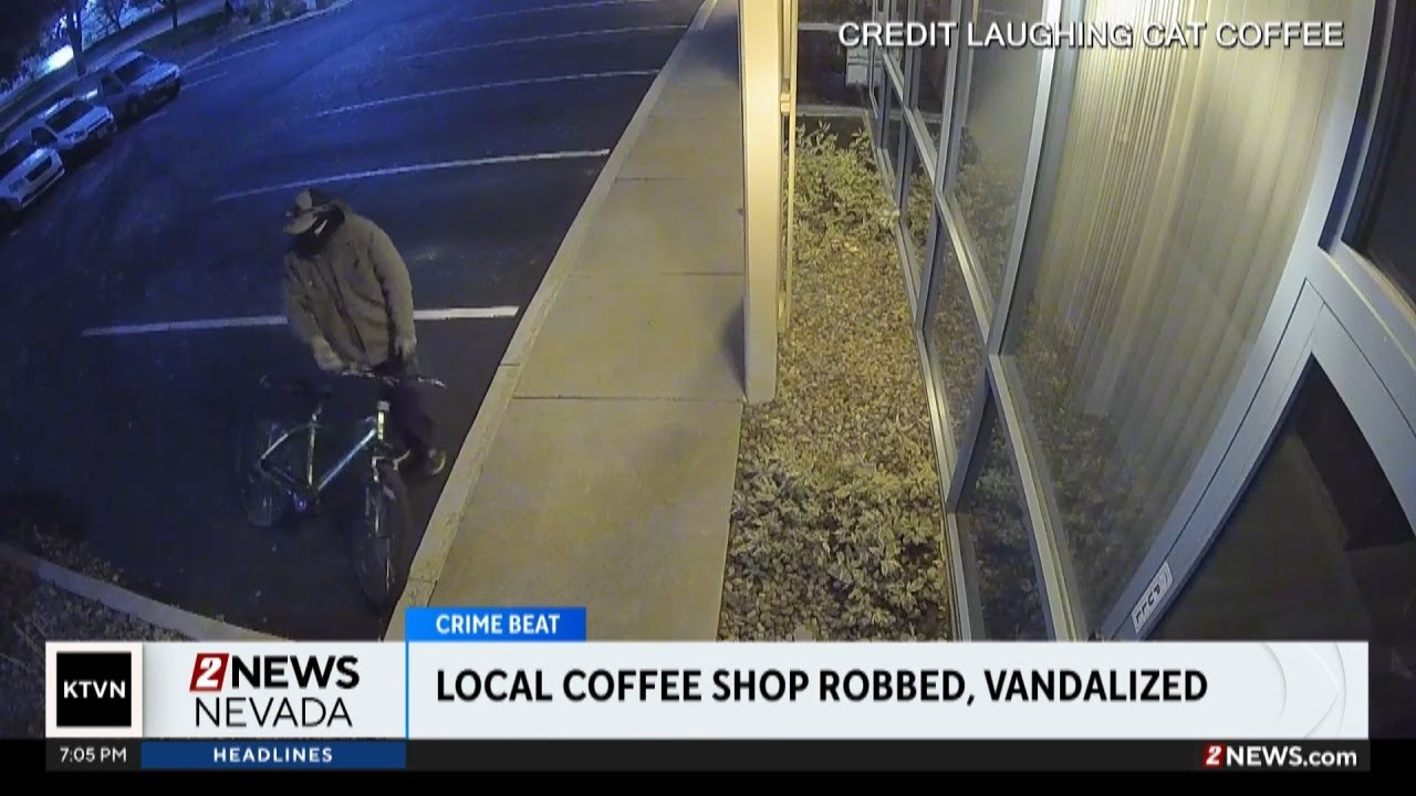 Local coffee shop vandalized and robbed - YouTube
