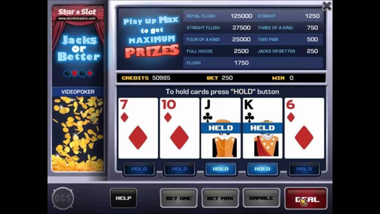 Classic Video Poker gameplay video | StarSlot Casino - YouTube