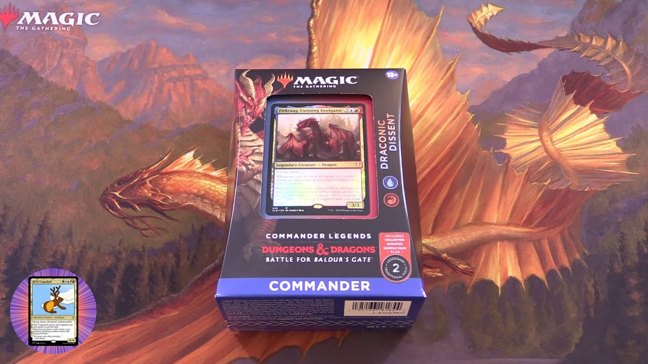Commander Legends 2 Commander Deck: Draconic Dissent Unboxed - YouTube