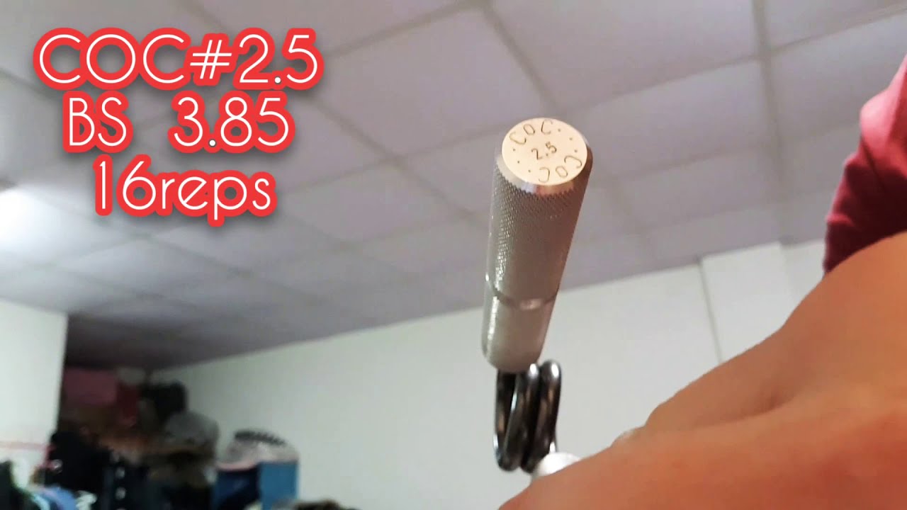 COC#2.5 BS 3.85cm 16reps - YouTube