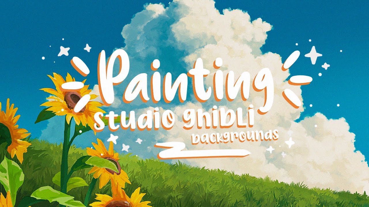 Painting a Ghibli Background using Photoshop - YouTube