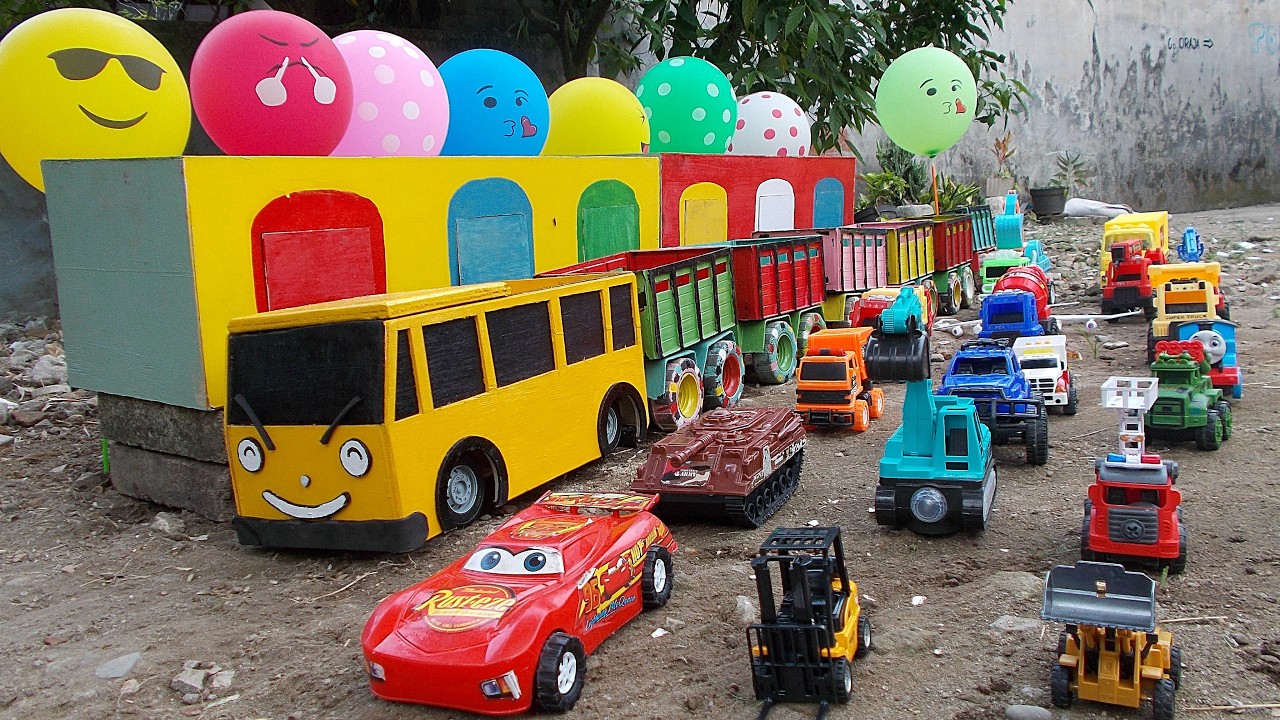 Mobil truk tronton panjang penuh mobil-mobilan truk loader tangki #05 ...