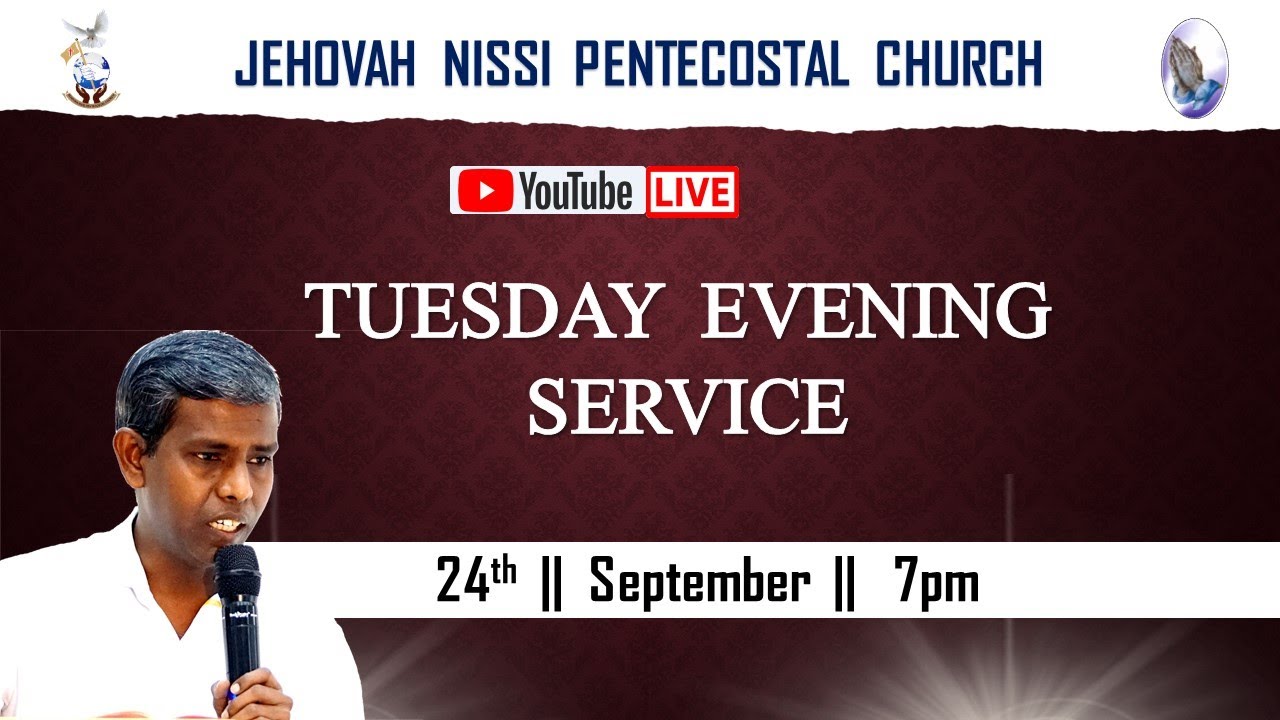 TUESDAY EVENING SERVICE LIVE 🔴 24th September 2024 || Pas. Selva Joshua ...