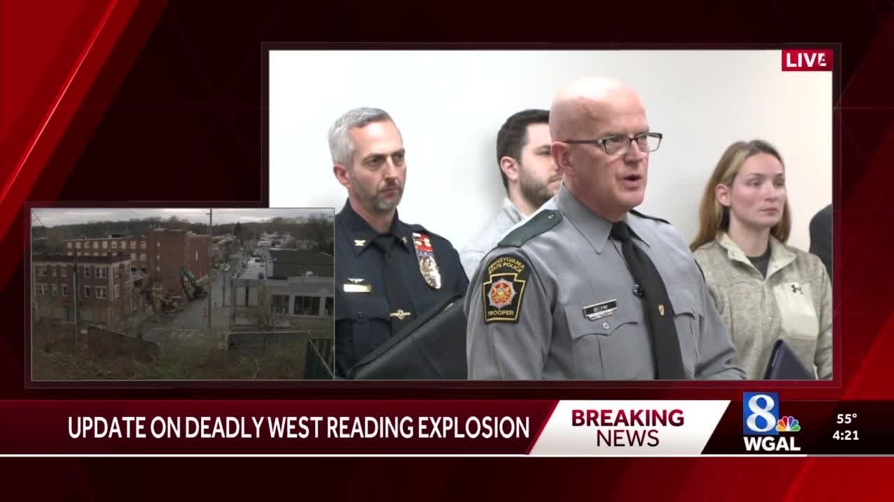 Full news conference: West Reading candy factory explosion Monday ...