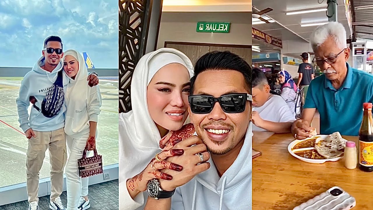 Shuib & Watie Honeymoon, Atok Jaga Anak-Anak Bawak Pergi Breakfast Roti ...