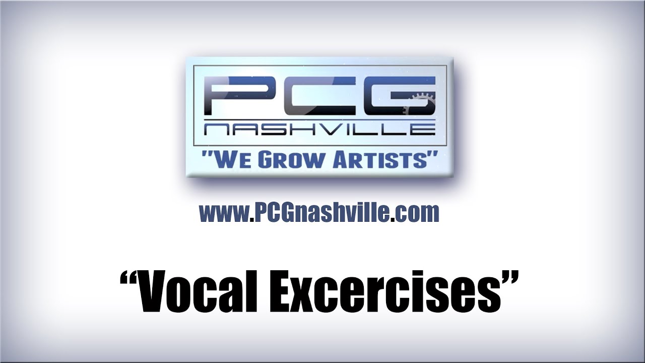 PCG - Vocal Exercises - YouTube