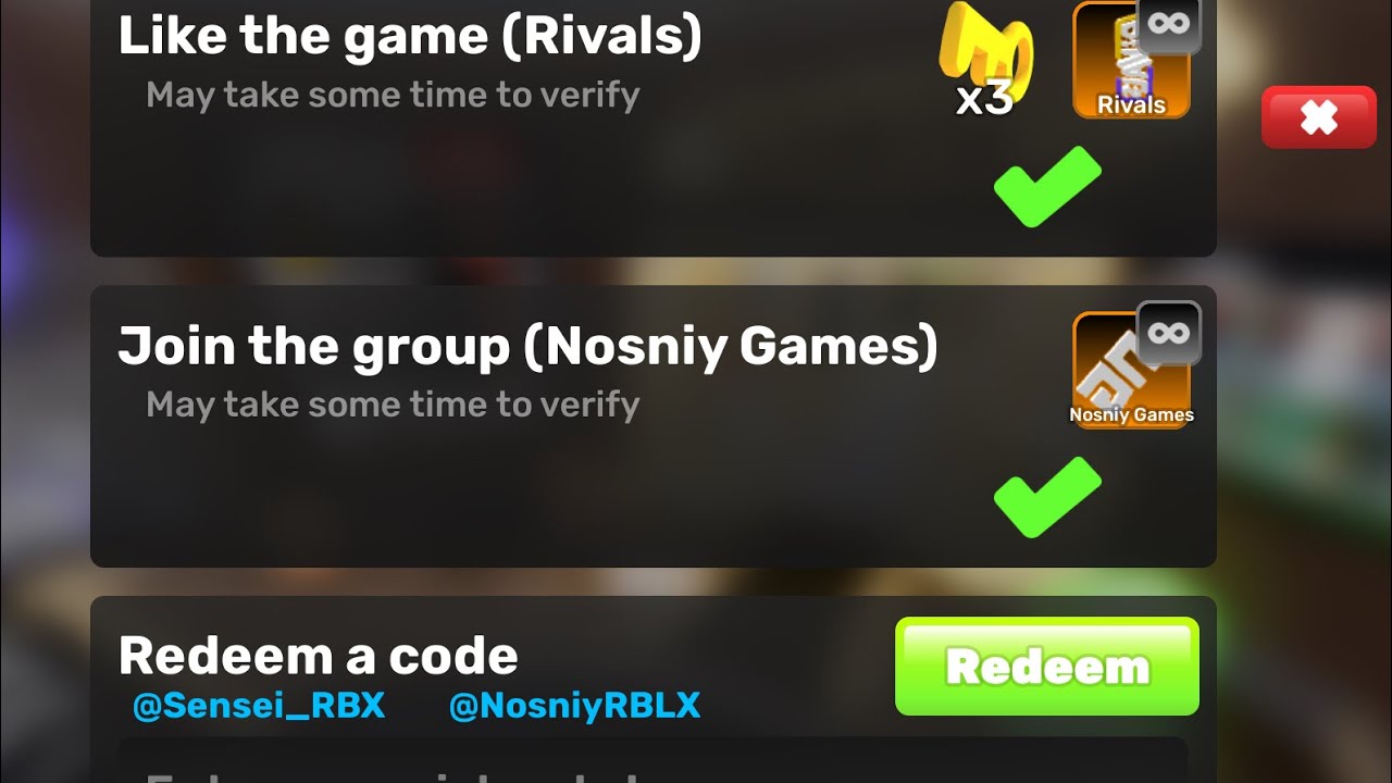 THIS IS HOW TO VERIFY AND REDEEM CODES (Roblox Rivals) - YouTube