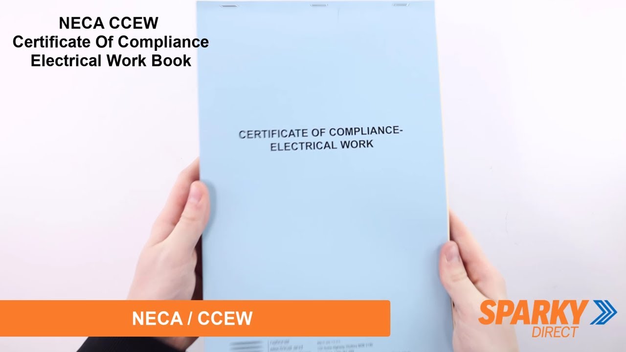 NECA CCEW | Certificate Of Compliance Electrical Work Book - YouTube