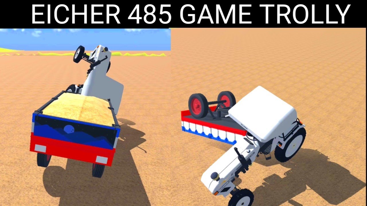 EICHER 485 TRACTOR GAME PLAY LODAD / eicher tractor🇮🇳 #viralvideo #2024 ...