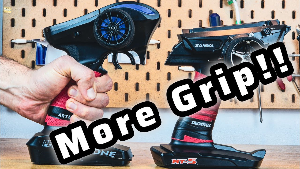 Cheap and Easy way to Improve the handgrip on your R/C Transmitter ...