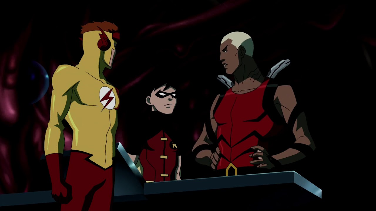 Super boy Vs Robin , Kid Flash and aqualad full fight ( Young Justice ...