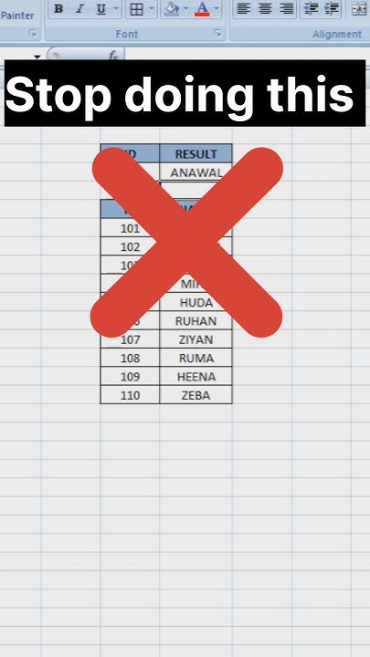 VLOOKUP: The EXCEL FUNCTION You Should NEVER Use | excel | #shorts #trending - YouTube