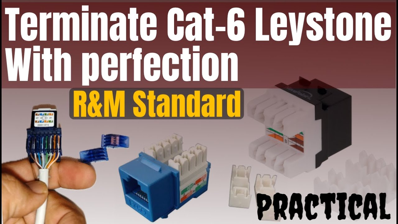 Terminate Cat6 Keystone with Perfection | R&M Standard Explained - YouTube