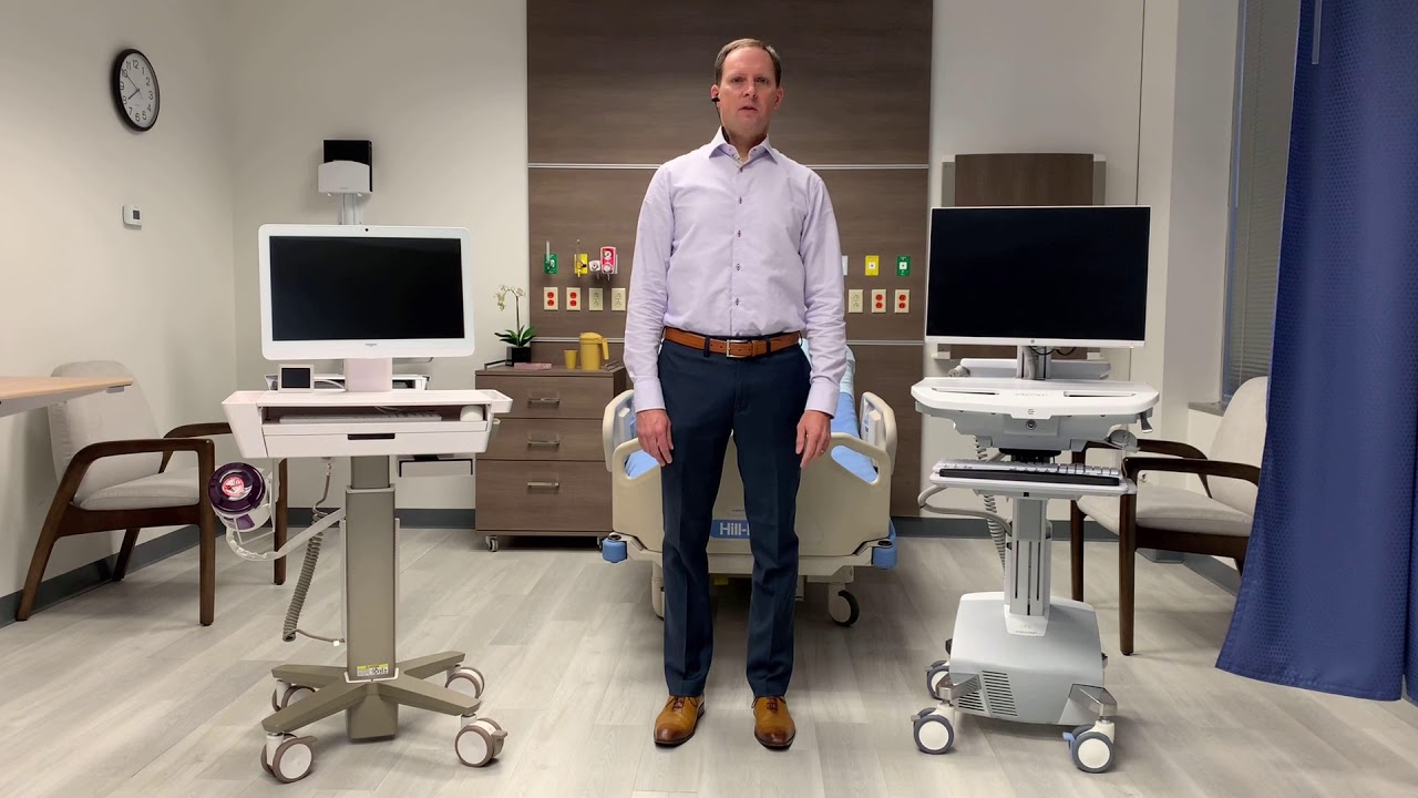 Ergotron Healthcare - 2 Cart Types & Power Sources - YouTube